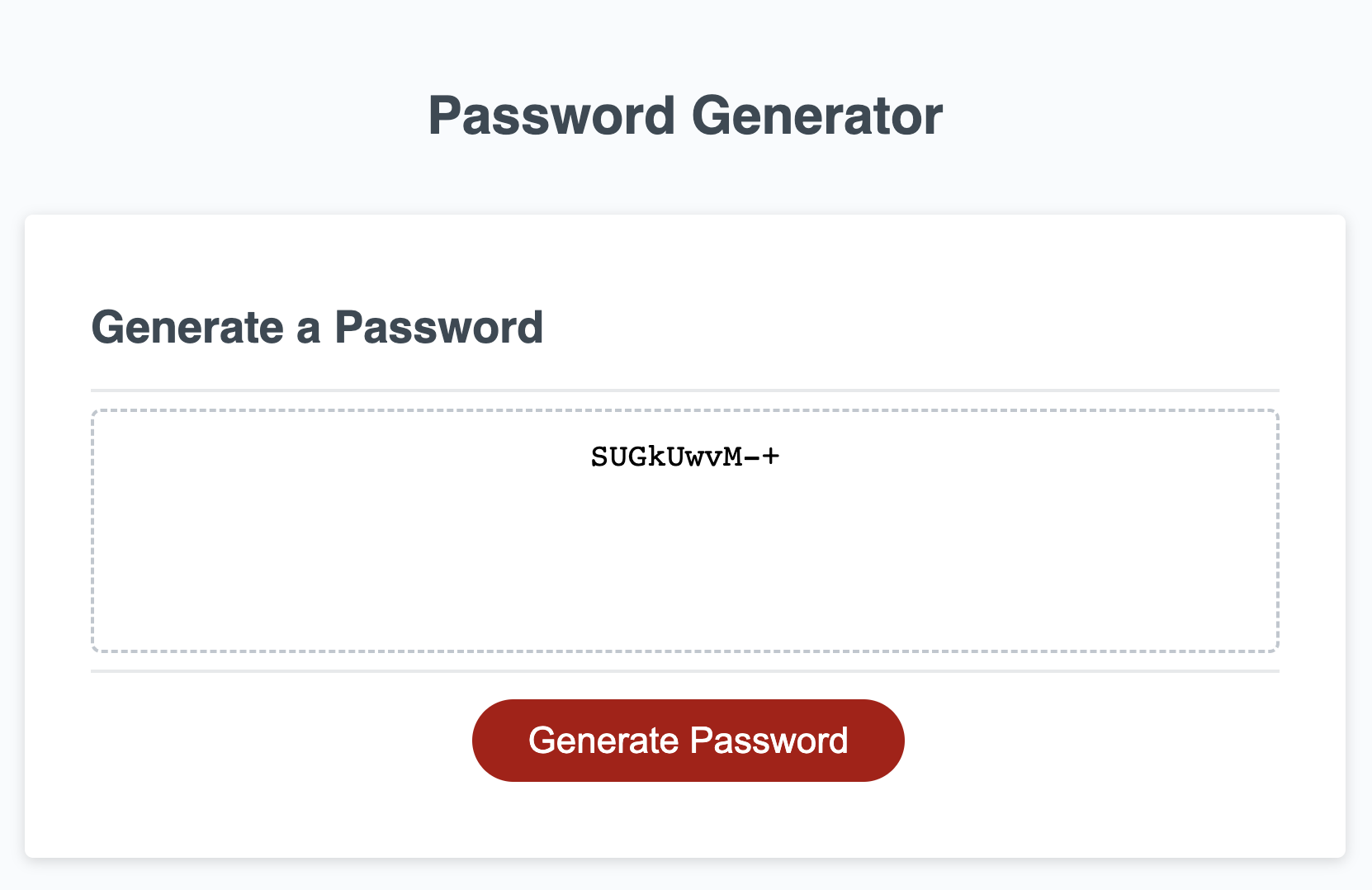 Bootcamp Module 3 Password Generator | Mod3Challenge_PasswordGenerator